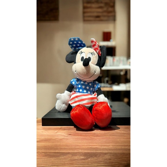 Disney | Toys | Disney Minnie Mouse American Pride Plush Doll 9 | Poshmark